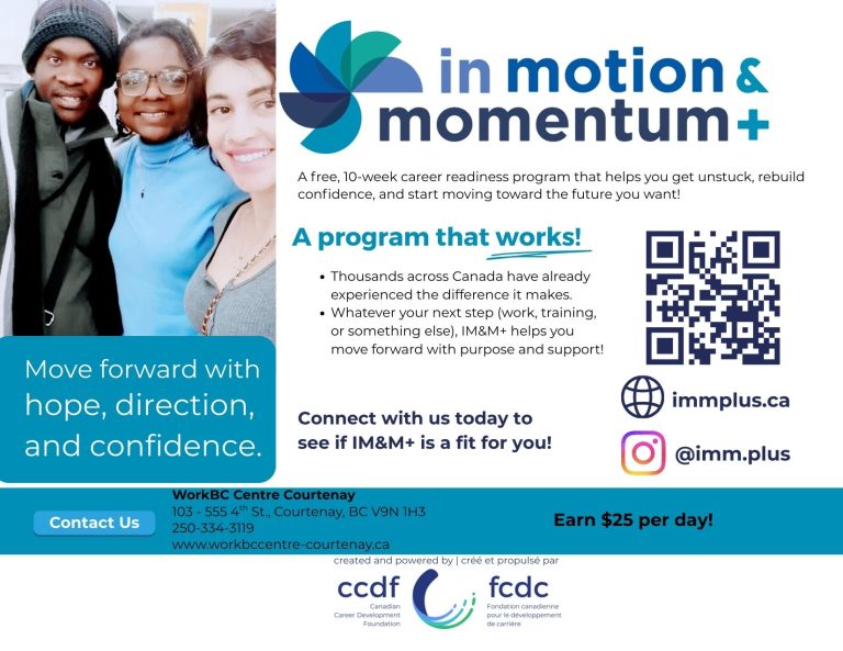 In Motion & Momentum+ - Creative Employment Access Society